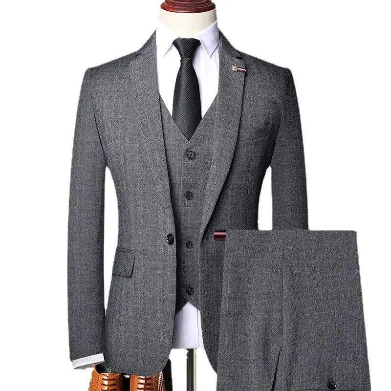Men’s Suit Online - Three-Piece Suit Single-Breasted Formal, Work Suit ...